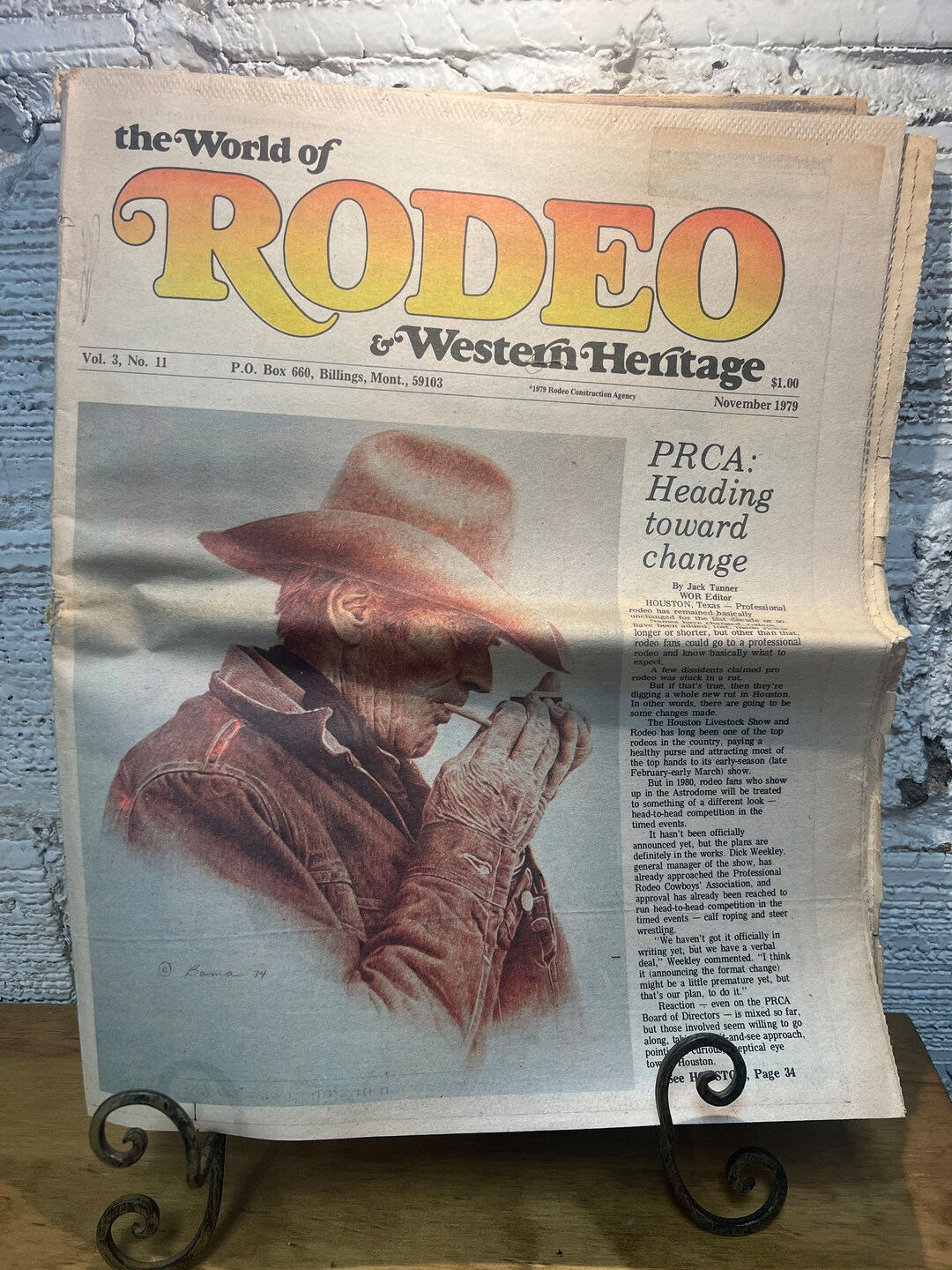 November 1979 the World of Rodeo Newspaper- Billings, Montana - Etsy