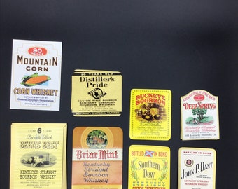 45 Old VINTAGE Whiskey/beer/liquor Labels Etc... - Etsy
