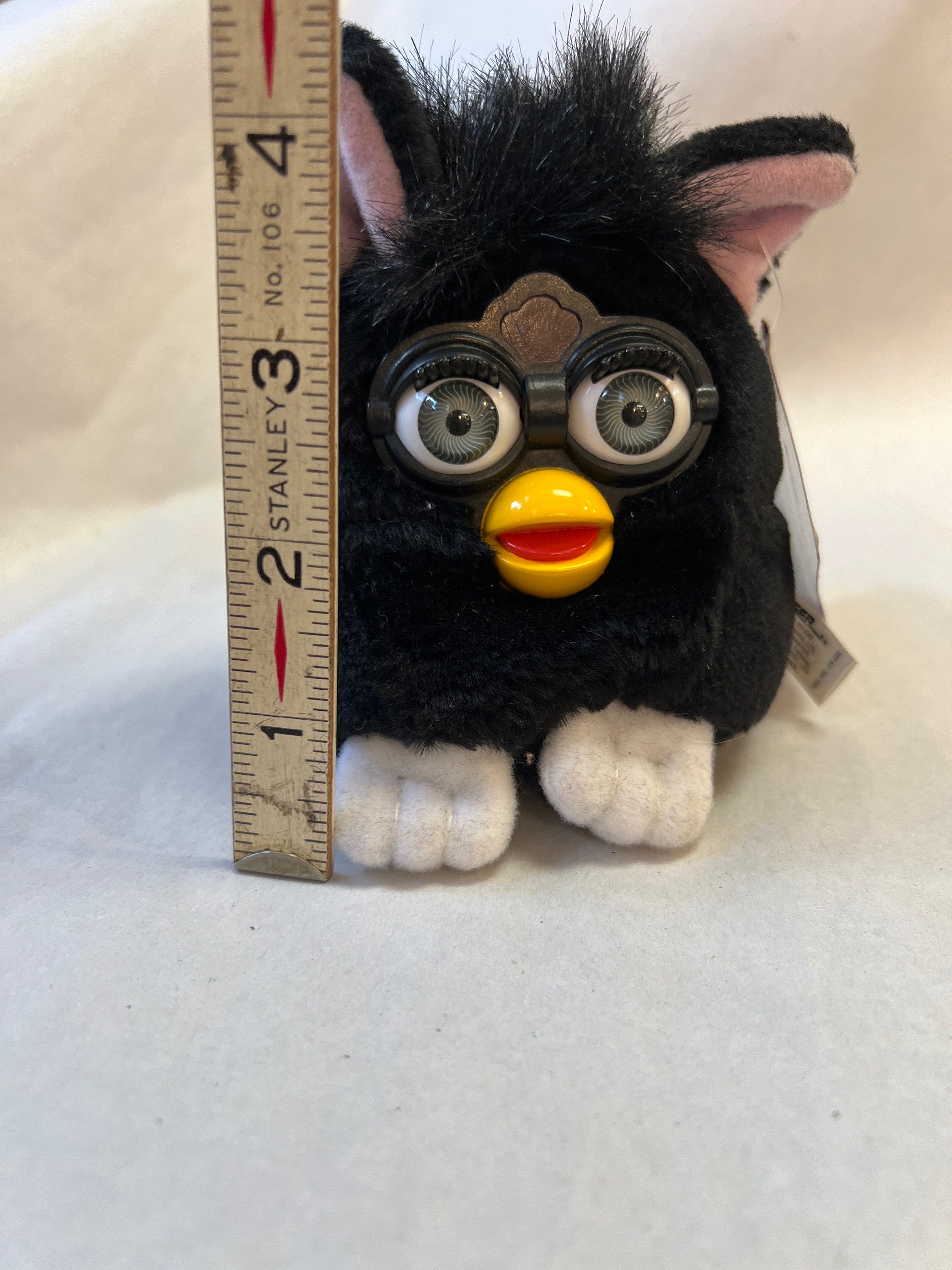 Black Furby Buddy His Name is very Hungry With Tags 6 Inch Bean Bag ...