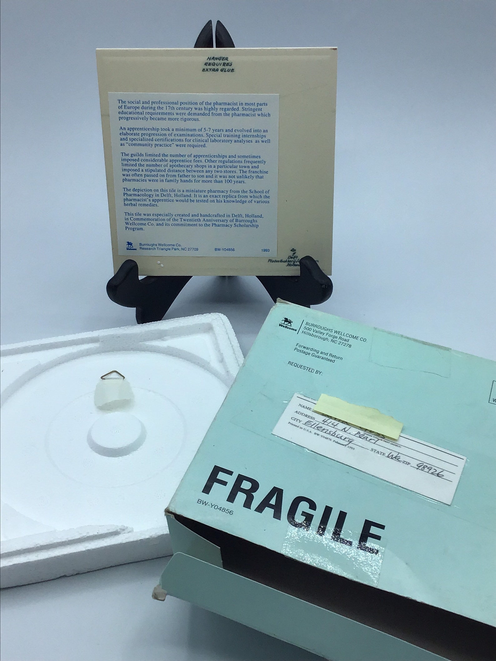 Pill Tile Replica C.1993 Apothecary Pharmacy Scholarship - Etsy