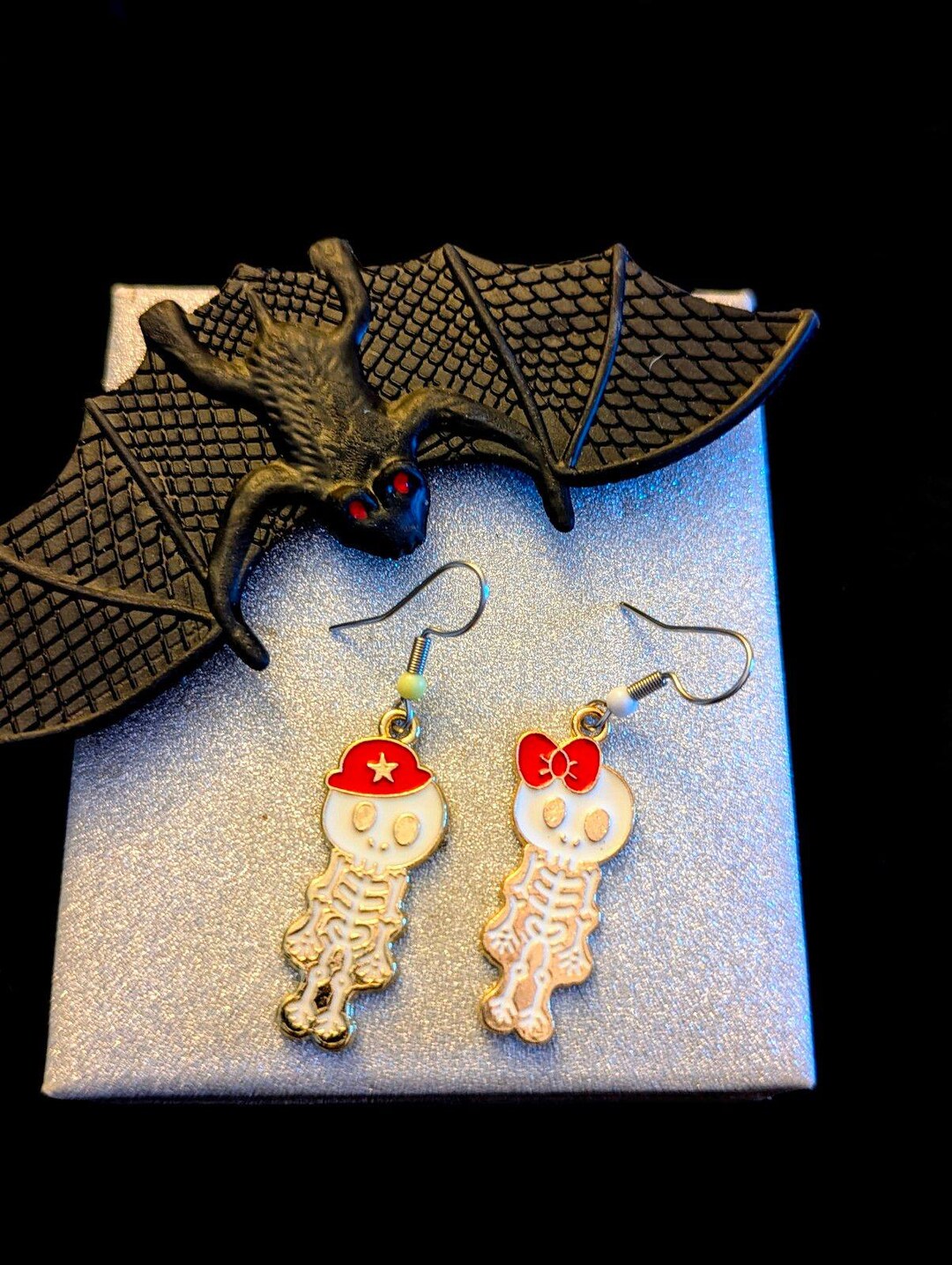 Halloween Hank & Skelly Handmade Skeleton Earrings - Etsy