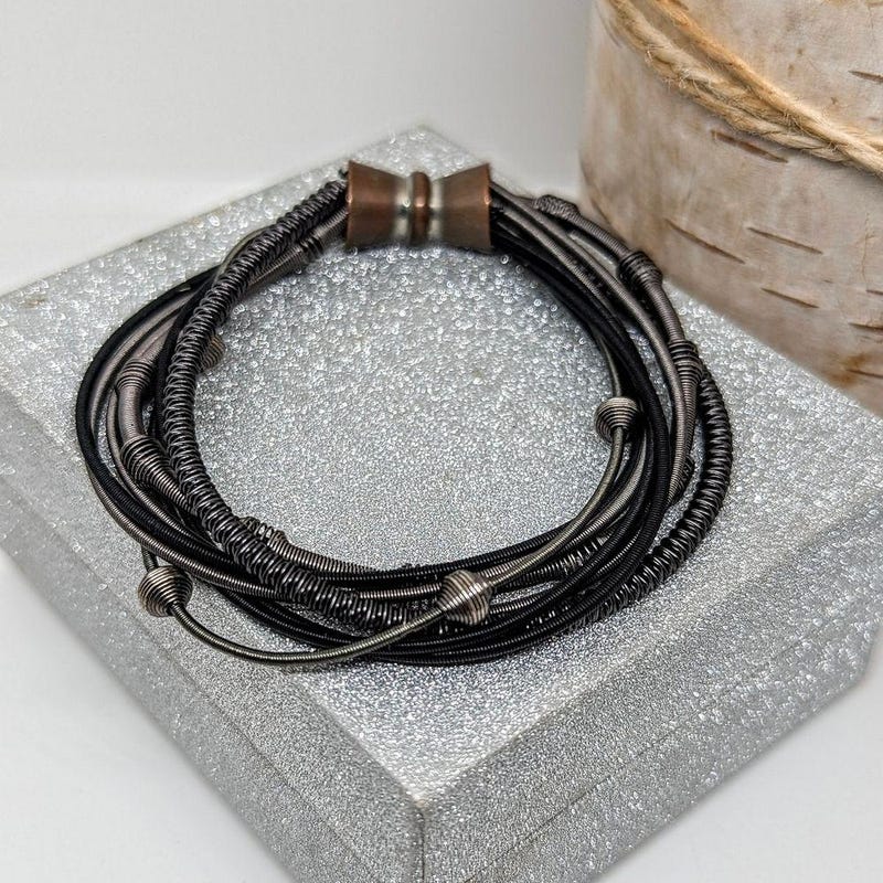 Piano Wire Bracelet - Etsy