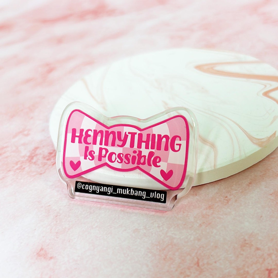 Pin Hennything is Possible Fun Text Pink Checkered Bow Logo Unique ...