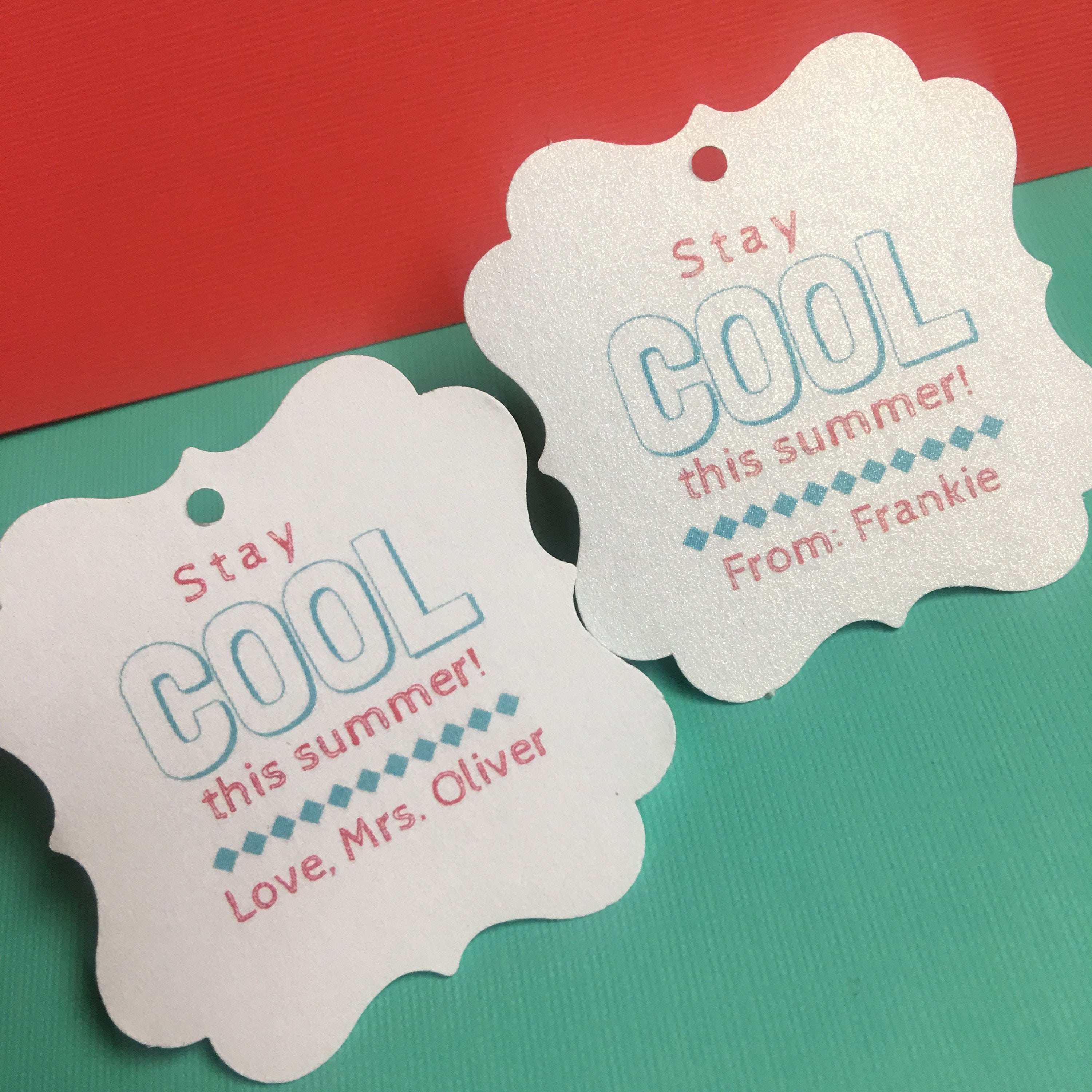 Teacher Tags End of School Year Favor Tags Favor Tags Sweet | Etsy