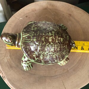 Gorgeous Vintage Brush Mccoy Pottery Turtle Figurine. Please READ ...