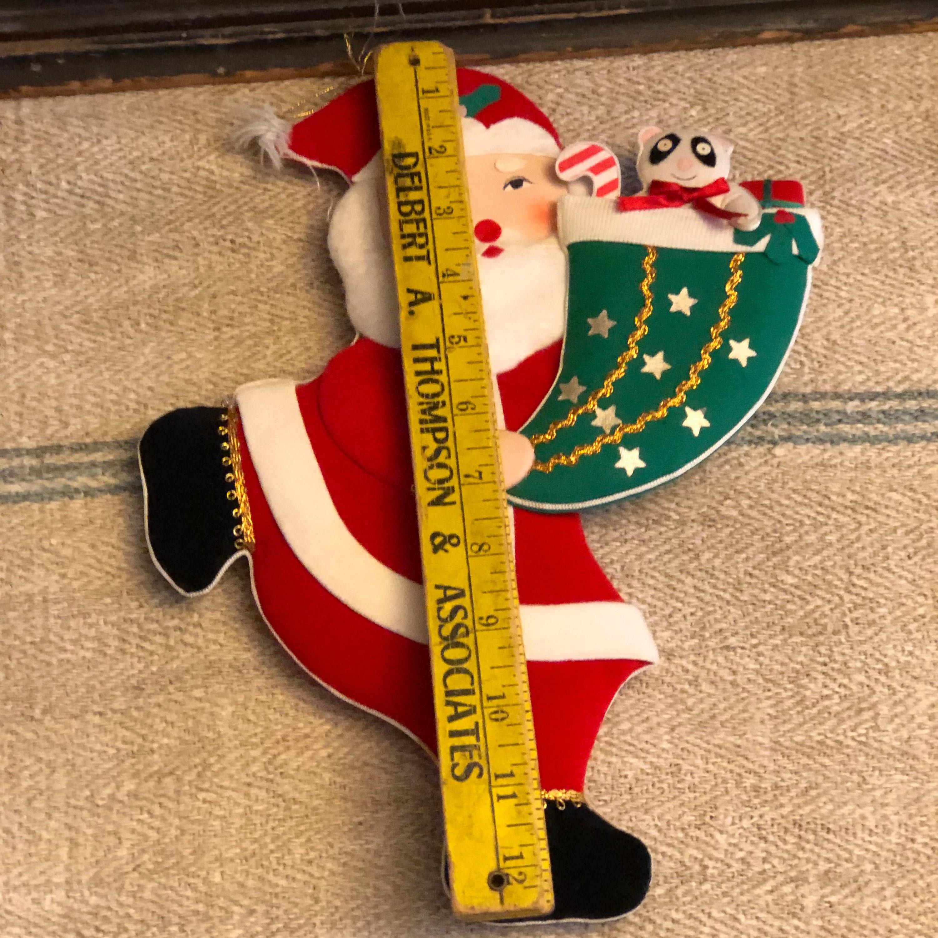 Adorable Large Vintage Padded Fabric Santa Clause. Santa is in - Etsy UK