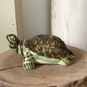 Gorgeous Vintage Brush Mccoy Pottery Turtle Figurine. Please READ ...