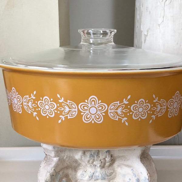 Pyrex Gold Butterfly Big Bertha - Etsy