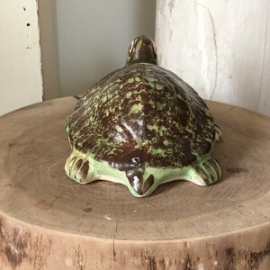 Gorgeous Vintage Brush Mccoy Pottery Turtle Figurine. Please READ ...