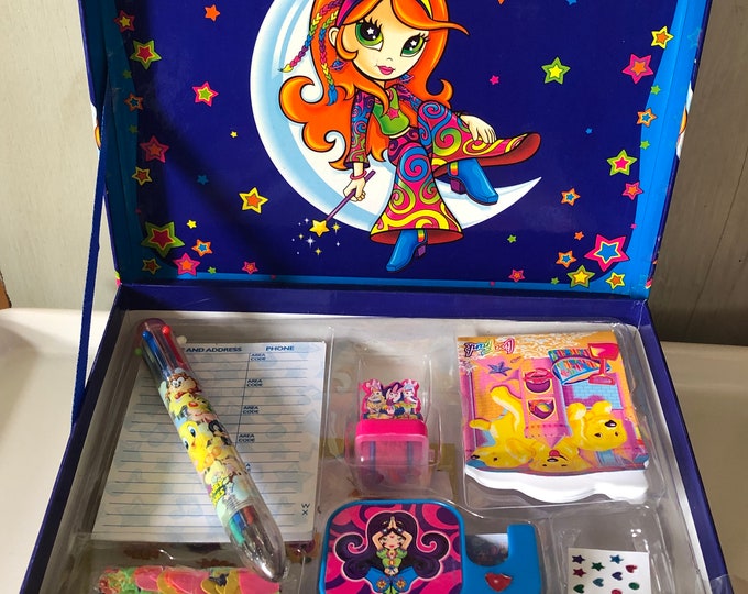 Vintage Lisa Frank Star Moon Girl Stationery Box Full of Goodies - Etsy