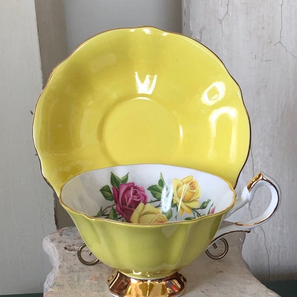 Yellow Tea Cup - Etsy