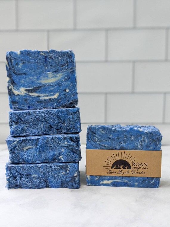Lapis Lazuli Lavender Soap-Cold Process Soap-Handmade Soap-All | Etsy