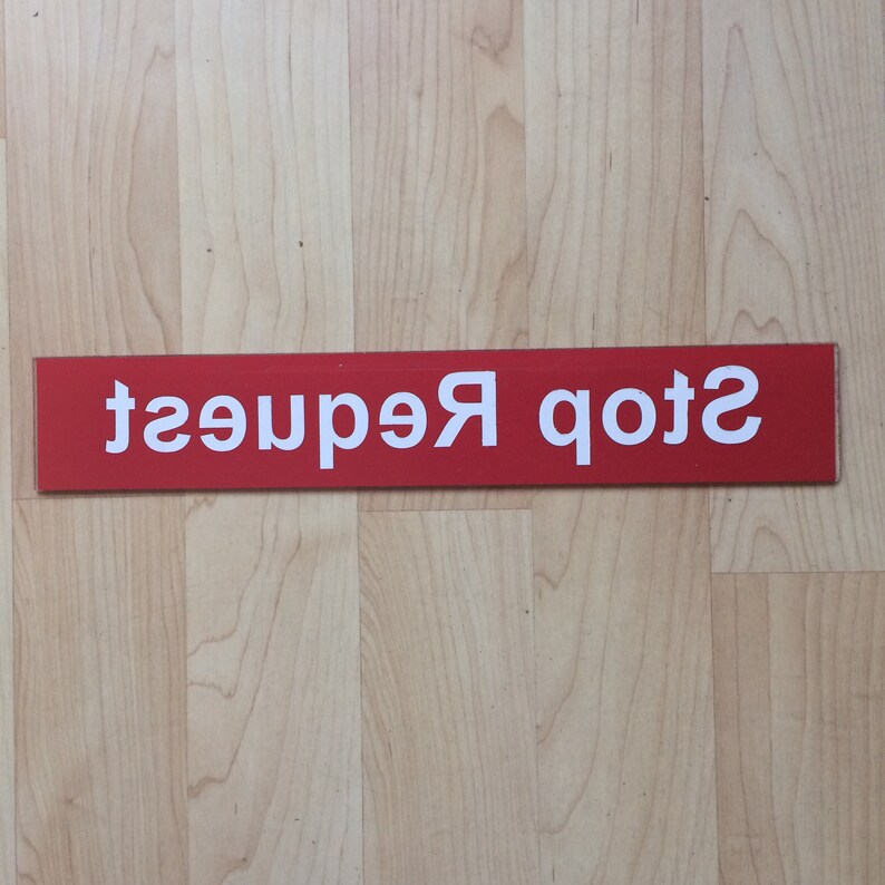 San Francisco Muni Stop Request Sign - Etsy