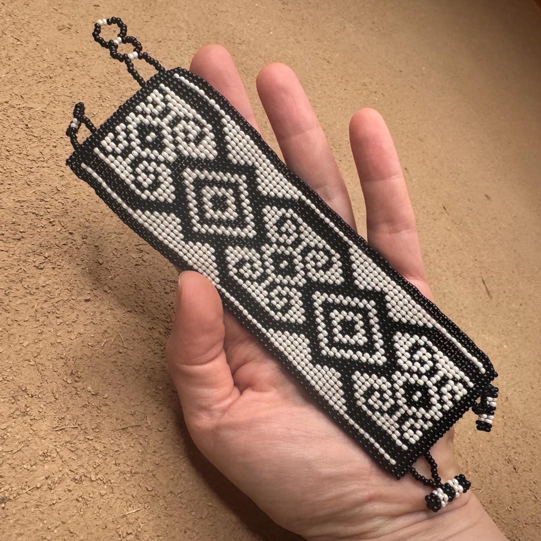 Goddess Medicine Beaded Cuff Bracelet - Etsy