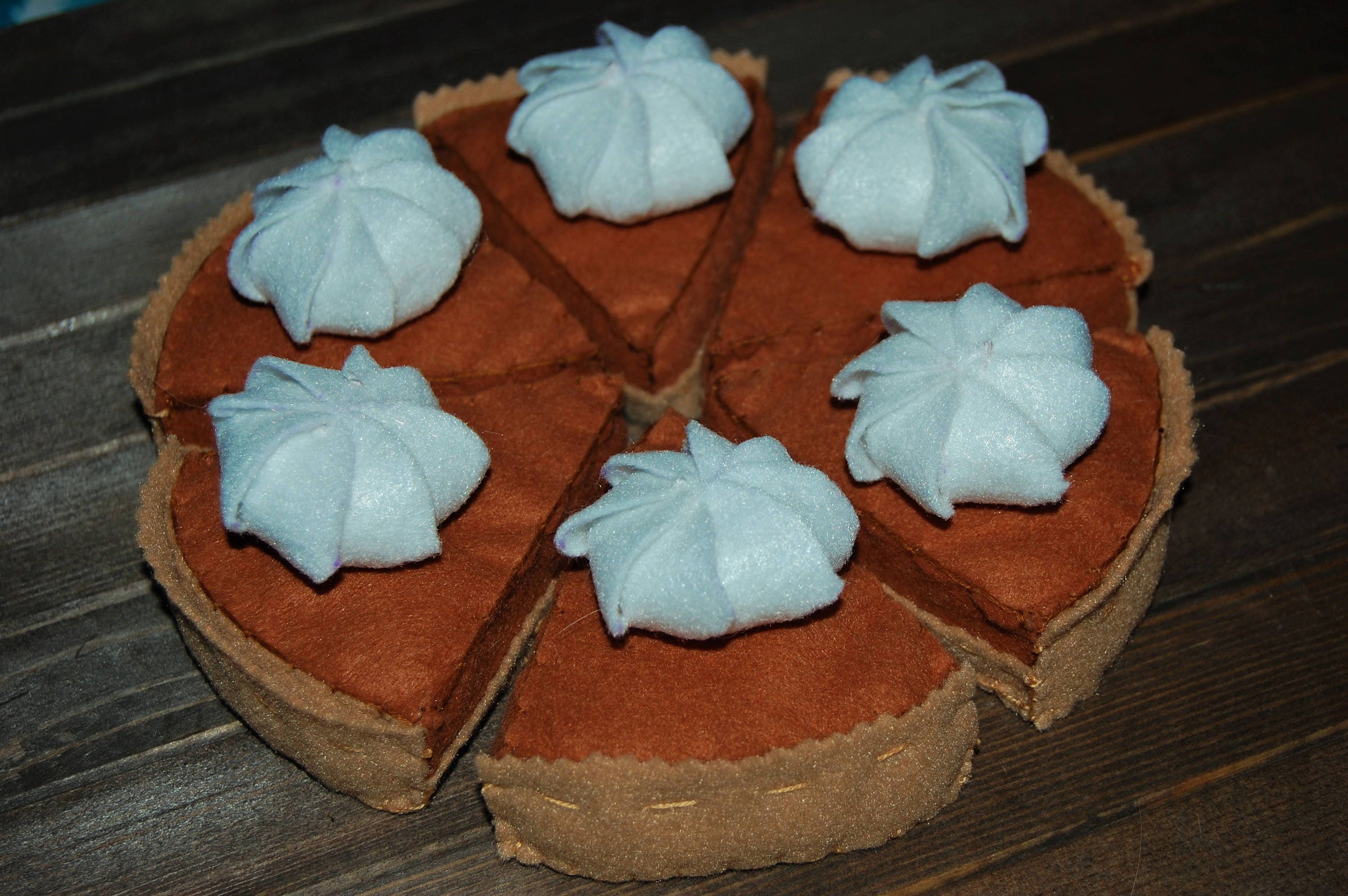 Felt Pumpkin Pie, Pretend Play Food, Felt Food, Spring Toy, Summer Toy ...