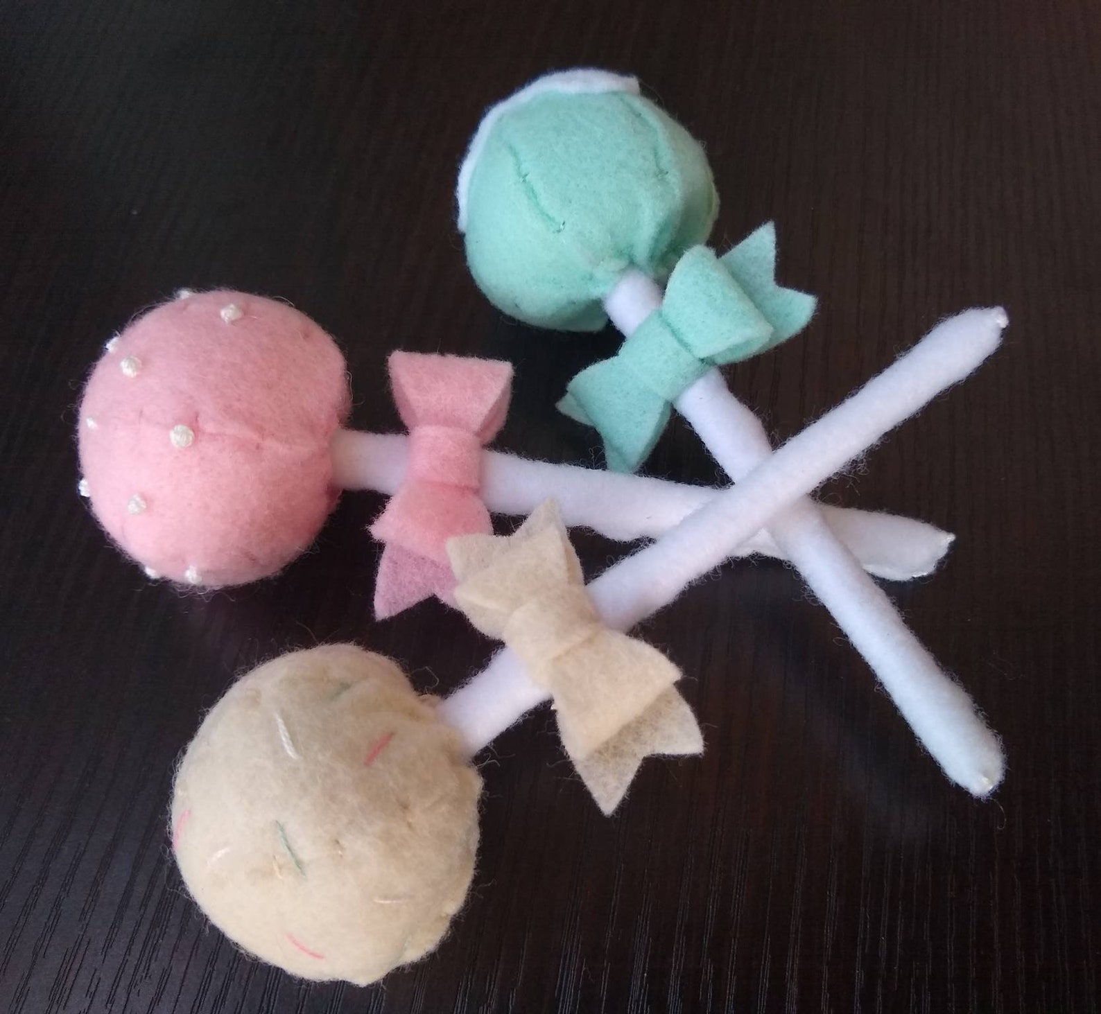 Felt Cake Pops Felt Food Set Felt Lollipops Spring Toy | Etsy