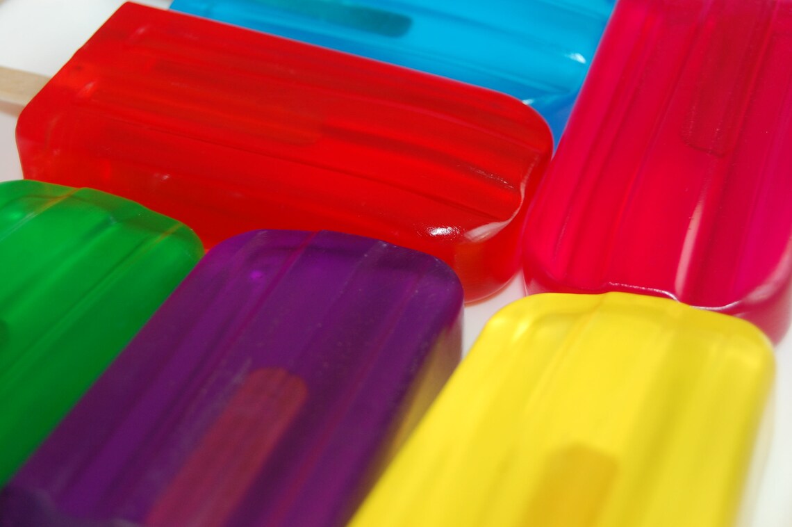 Popsicle Soap Bar Rainbow Soap Pops Spring Soap Summer | Etsy