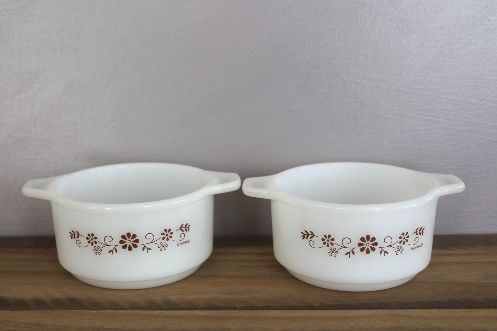 Two Vintage Dynaware Custard Dishes Tiny Single Serve | Etsy