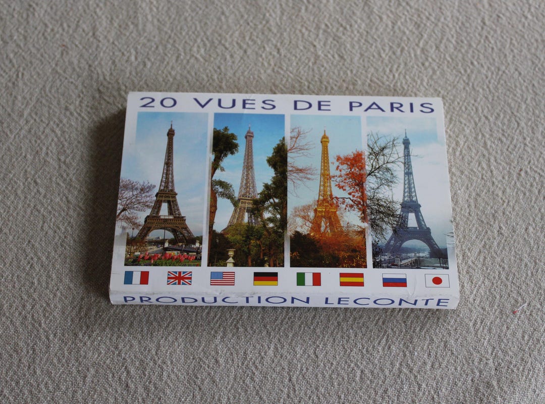Paris Views Booklet: 20 Famous Places, Maps, Metro Map - Etsy