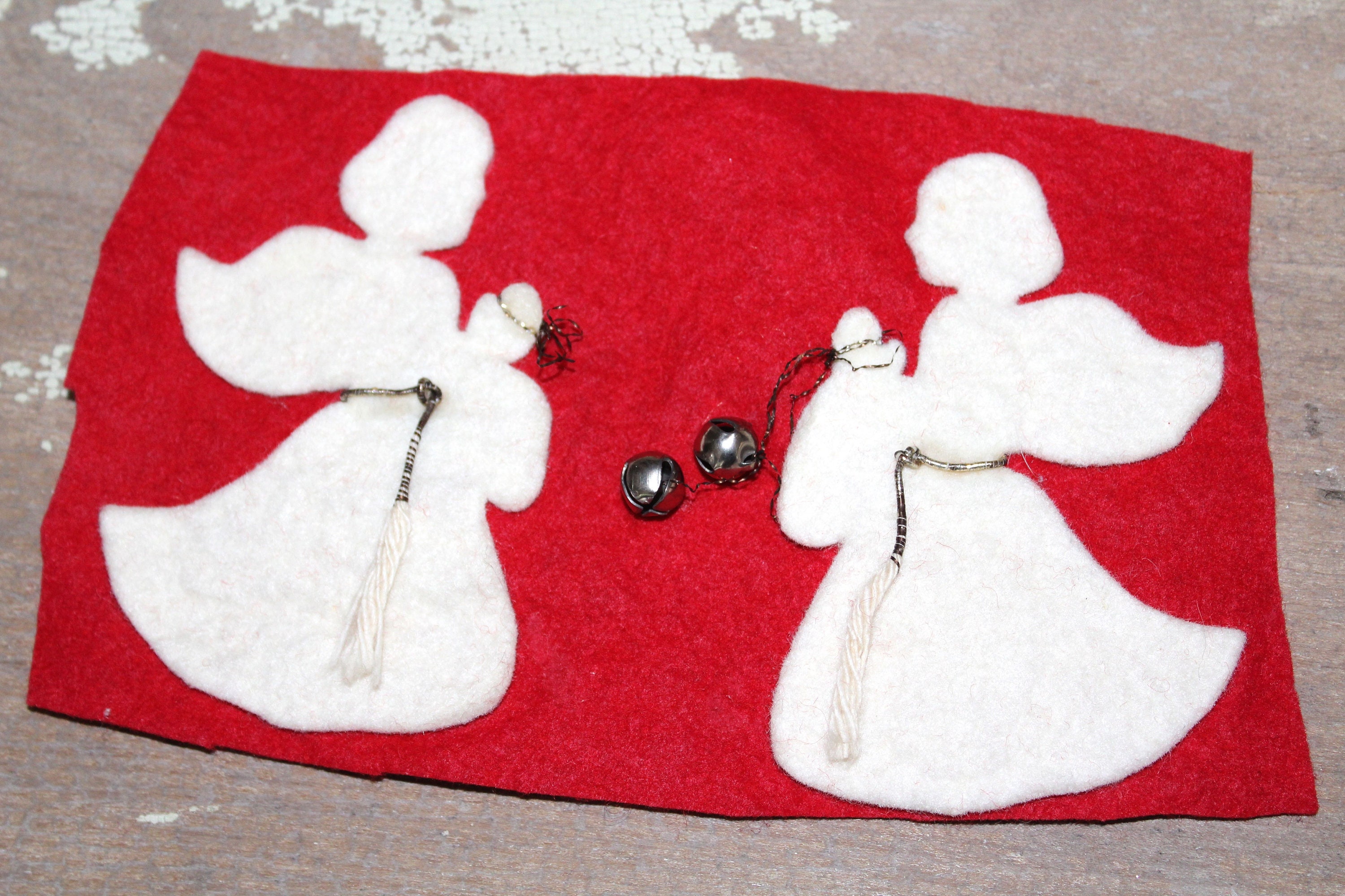 Vintage Felt Angel Shapes Vintage Christmas Craft Supply - Etsy