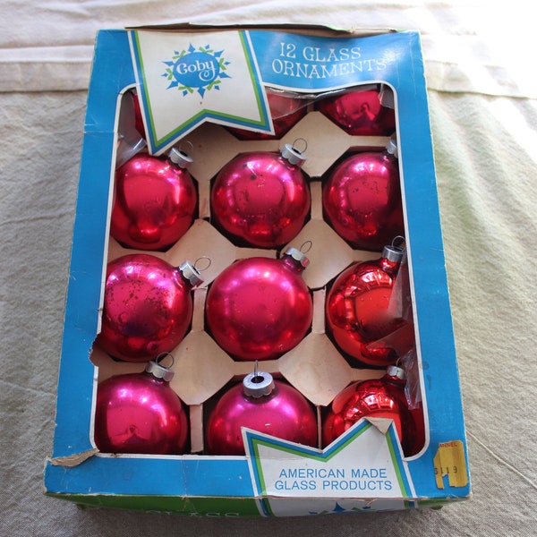 Pink Mercury Glass Ornaments - Etsy