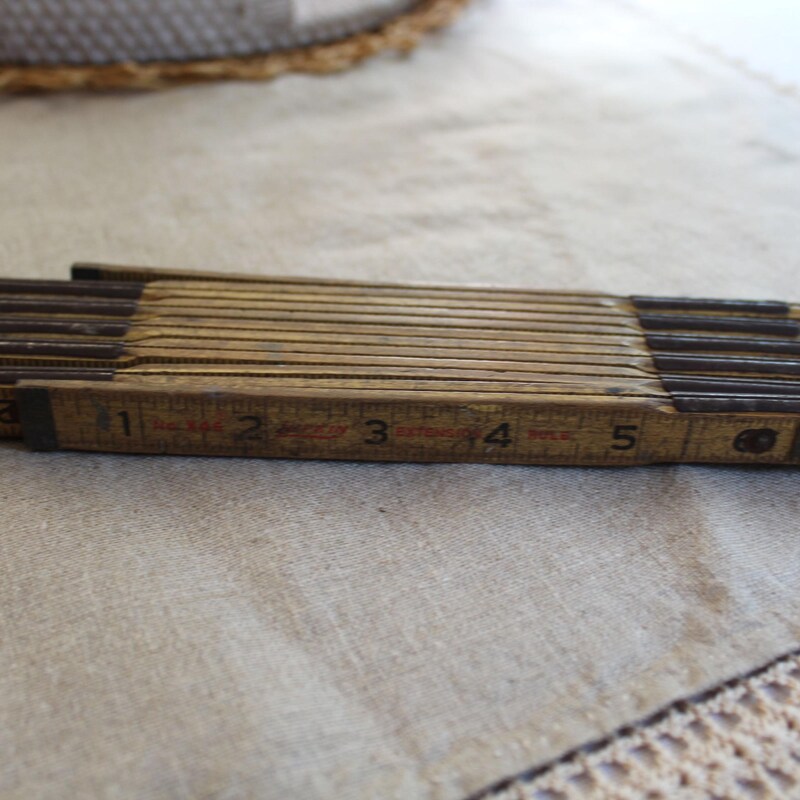 Vintage Wooden Ruler - Etsy