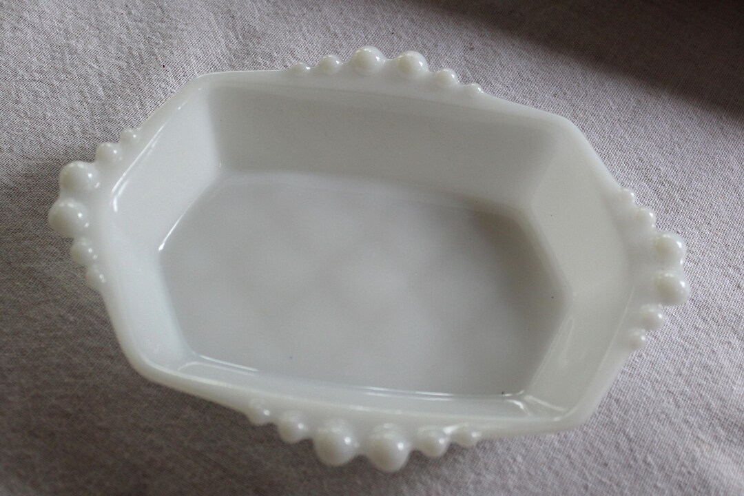 Vintage Ornate Fancy Relish Smaller Milk Glass Dish Snack Dish Nut Dish ...