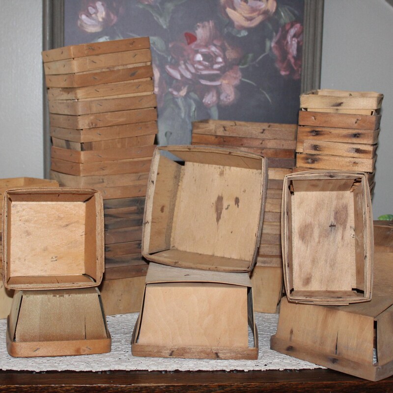 Wood Berry Baskets - Etsy