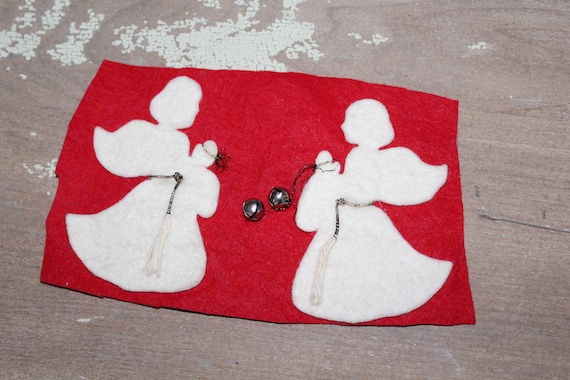 Vintage Felt Angel Shapes Vintage Christmas Craft Supply - Etsy