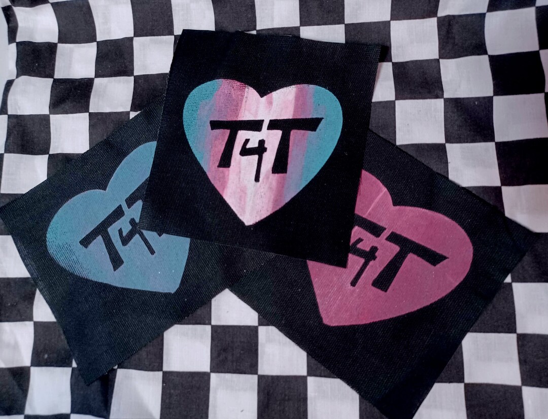 T4T TRANS LOVE Heart Patch Diy - Etsy