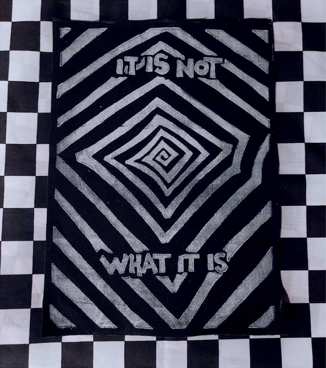 TMA SPIRAL Large Diy Blockprint Patch - Etsy