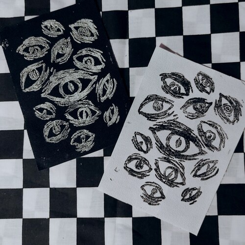 BONE APPLE TEETH Diy Blockprint Patch Tma - Etsy