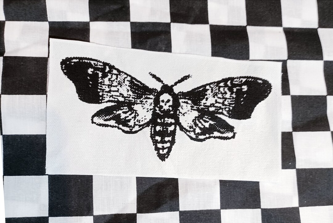 Death's Head Moth DIY SCREENPRINT PATCH - Etsy