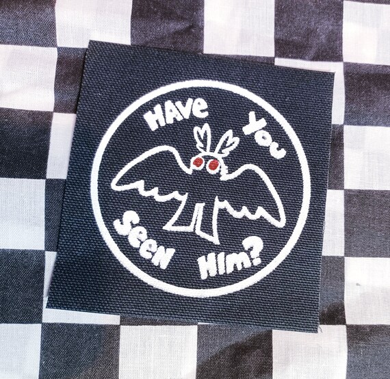 Finding Mothman DIY SCREENPRINT PATCH - Etsy