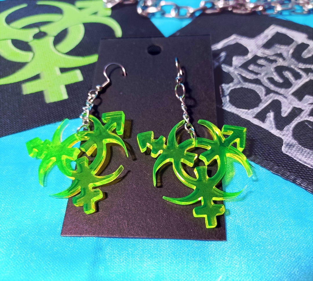BIOHAZARD GENDER Acrylic Earrings - Etsy