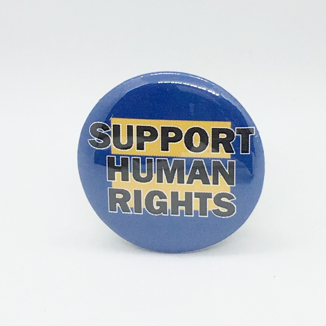 Support Human Rights (blue Human Rights Flag) - 1 1/4 Inch Pin or ...