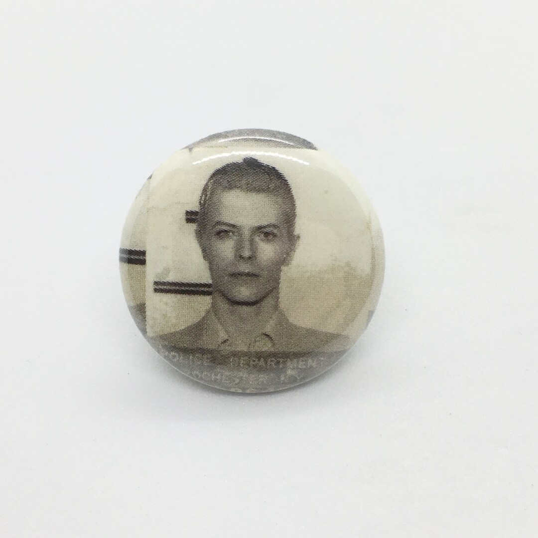 David Bowie Mugshot - 1 Inch Pin or Keychain or Zipper Pull-magnets Too ...