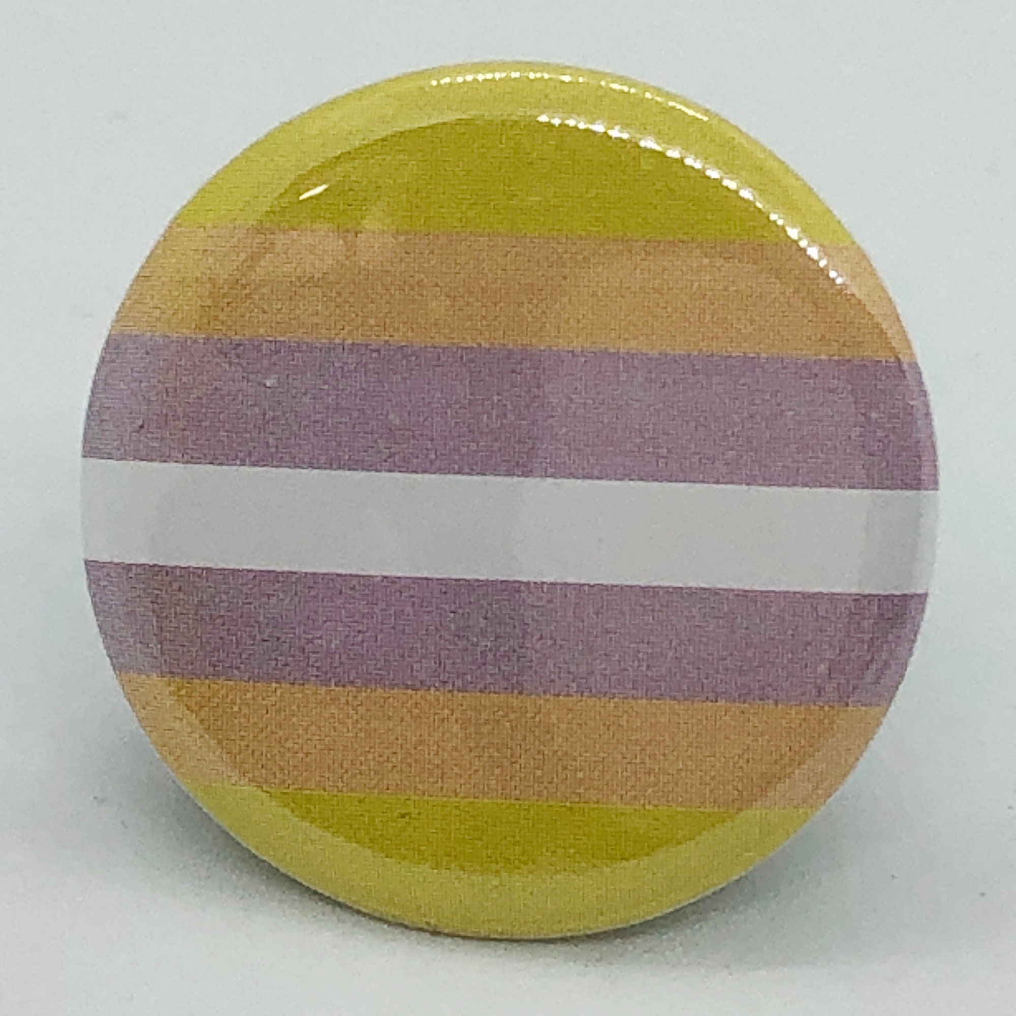 Pangender Flag or Heart 1 1/4 Inch Pin or Magnet or Keychain or Zipper ...