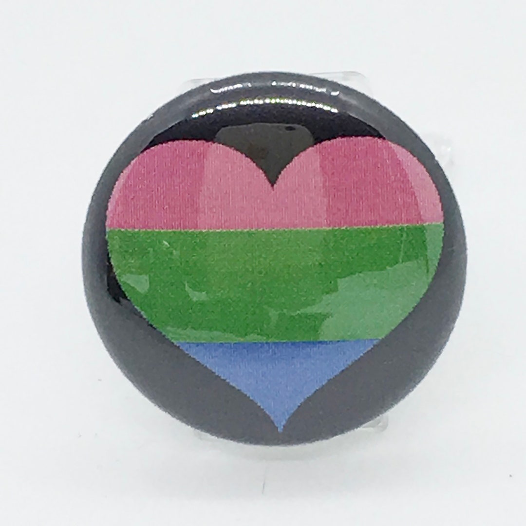 Polysexual Heart 1 Pin, Zipper Pull or Keychain Magnets Too - Etsy