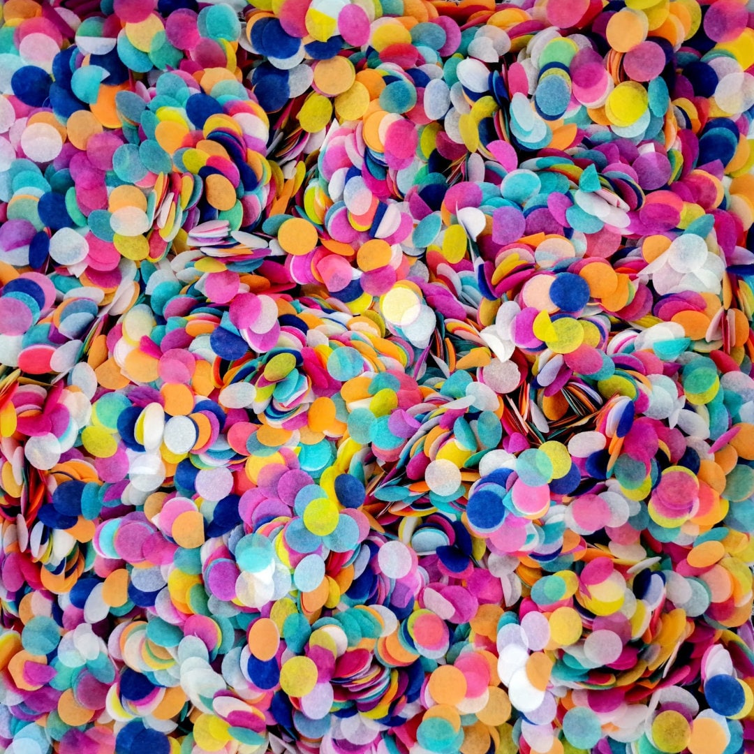 Biodegradable Confetti - Rainbow Remixed Confetti - Colourful Wedding ...