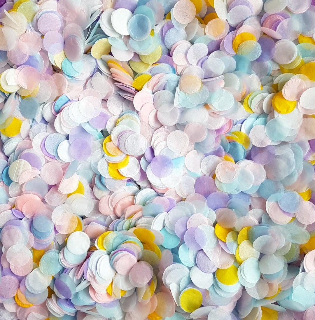 Spring Pastel Confetti Circles - Biodegradable Confetti, Perfect for ...