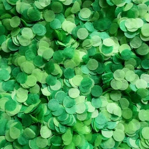 Tropical Green Biodegradable Confetti Circles - Etsy