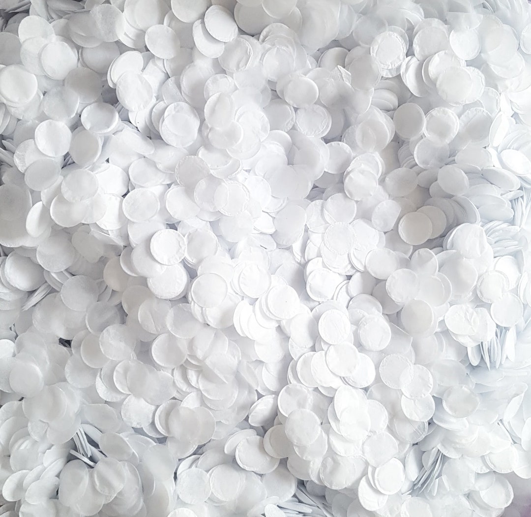Crisp White Biodegradable Confetti - Party Confetti Perfect for Classic ...