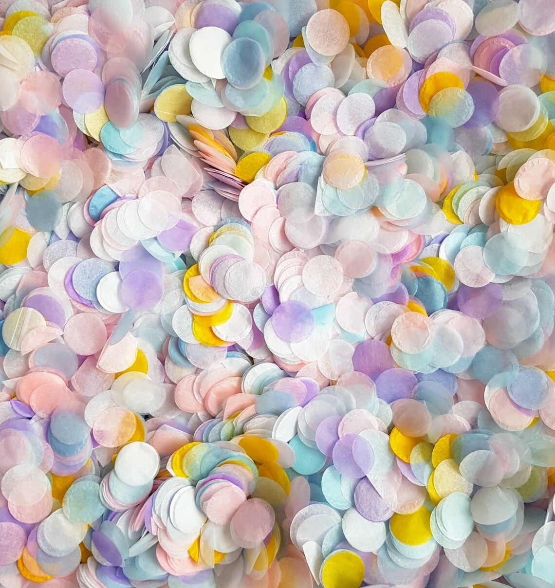 Spring Pastel Confetti Circles Biodegradable Confetti - Etsy UK