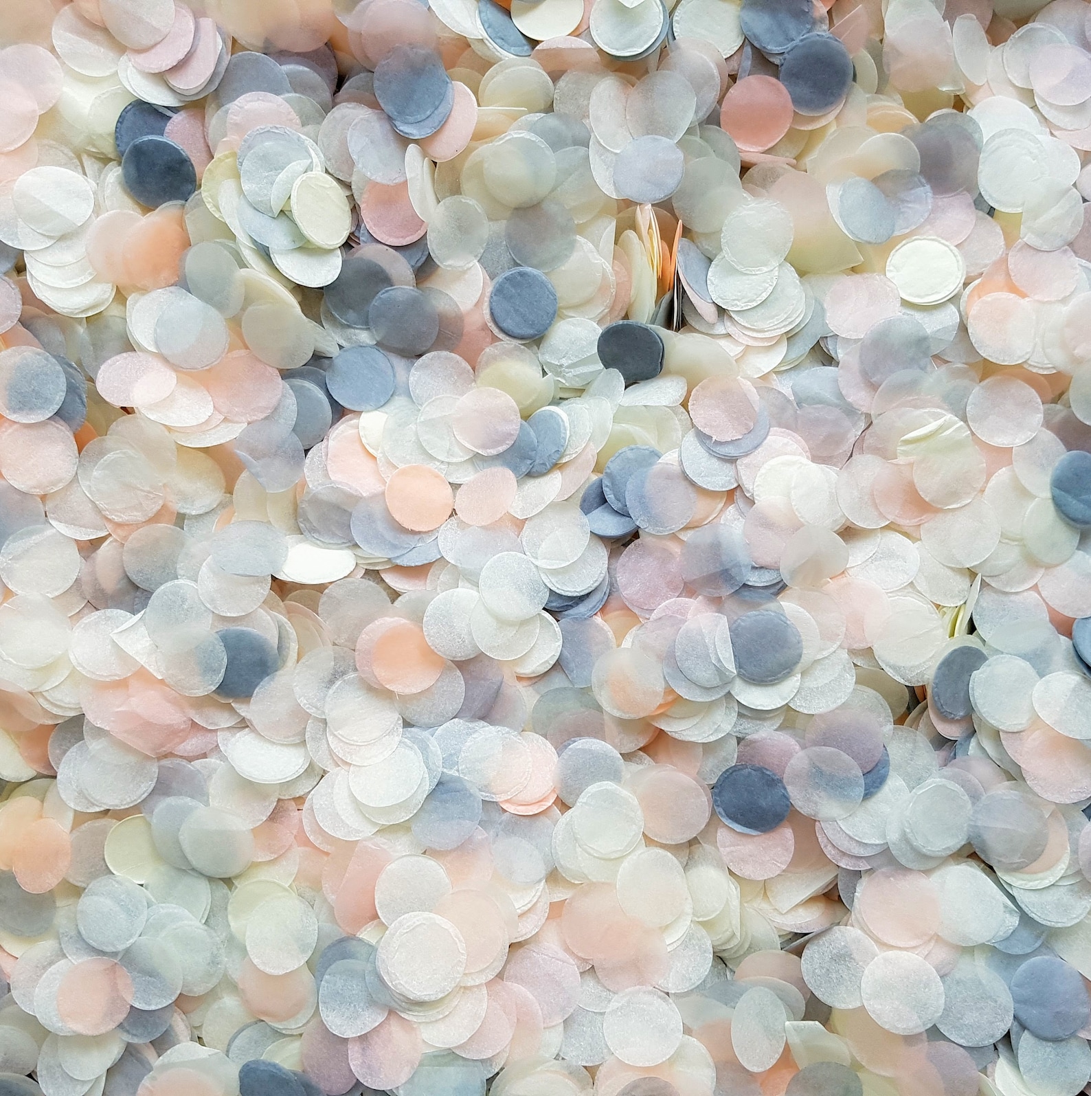 Biodegradable Wedding Confetti Soft Peach Grey & Ivory - Etsy