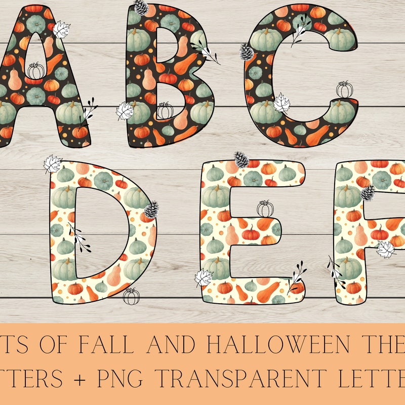 Fall Printable Letters - Etsy