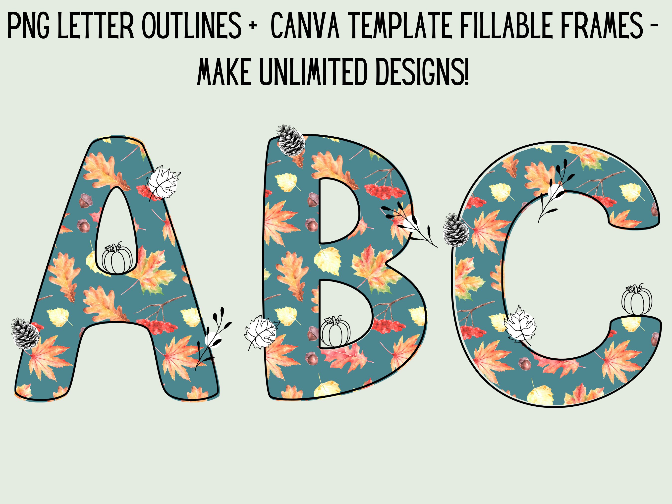 Fill Your Own Doodle Letters, Transparent Letters PNG, Drag and Drop ...