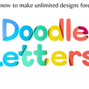 Doodle Fillable Letters: Drag & Drop Canva Alphabet (digital Download ...