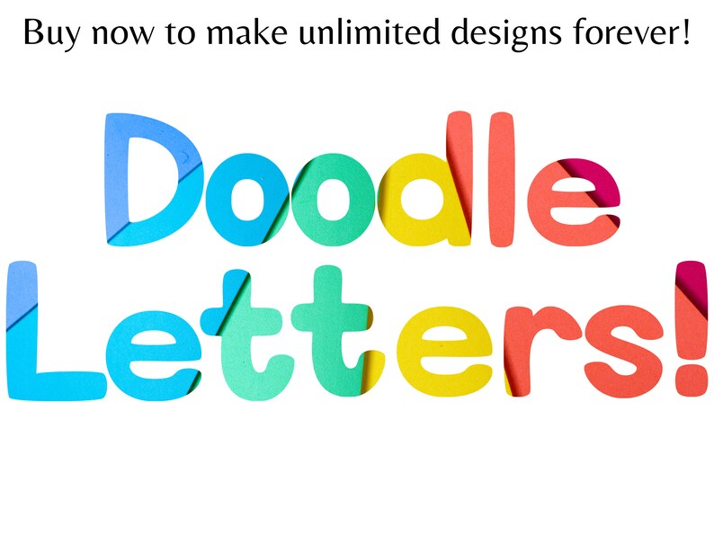 Doodle Fillable Letters: Drag & Drop Canva Alphabet (digital Download ...
