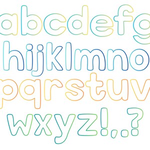 Doodle Fillable Letters: Drag & Drop Canva Alphabet (digital Download ...